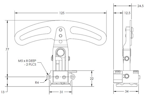 Gear Shift Paddle - 2 Way Dual Action | Steering Wheel Paddles | Shiftec